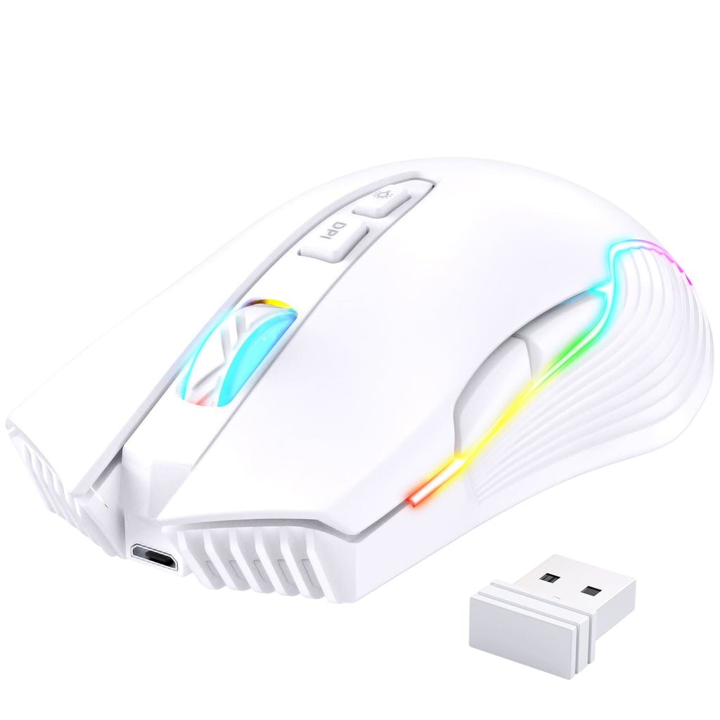Onikuma CW905 Dual-Mode RGB Gaming Mouse - White in Egypt | Best Price ...