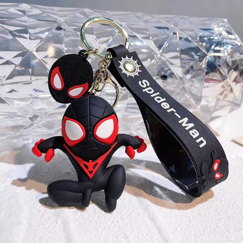 Buy Marvel Spider-Man Black Suit Action Pose - Keychain Medal with best ...