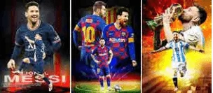 Lionel Messi 3D Football League Poster - Games 2 Egypt