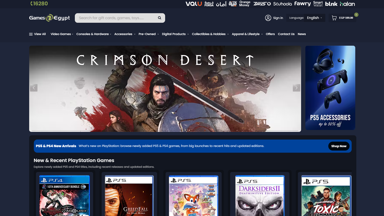 Games 2 Egypt | PS5, PlayStation, Xbox & Nintendo Games in Egypt